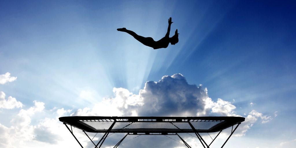 Jump, jump: Fitness-Trend Trampolinspringen